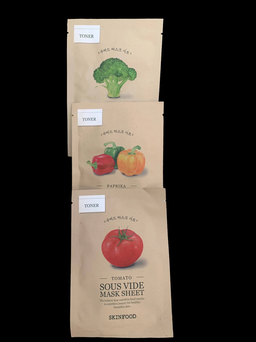 10 Types of SKINFOOD Sous Vide Mask Sheets - Pack of 5 | Care Masks ...